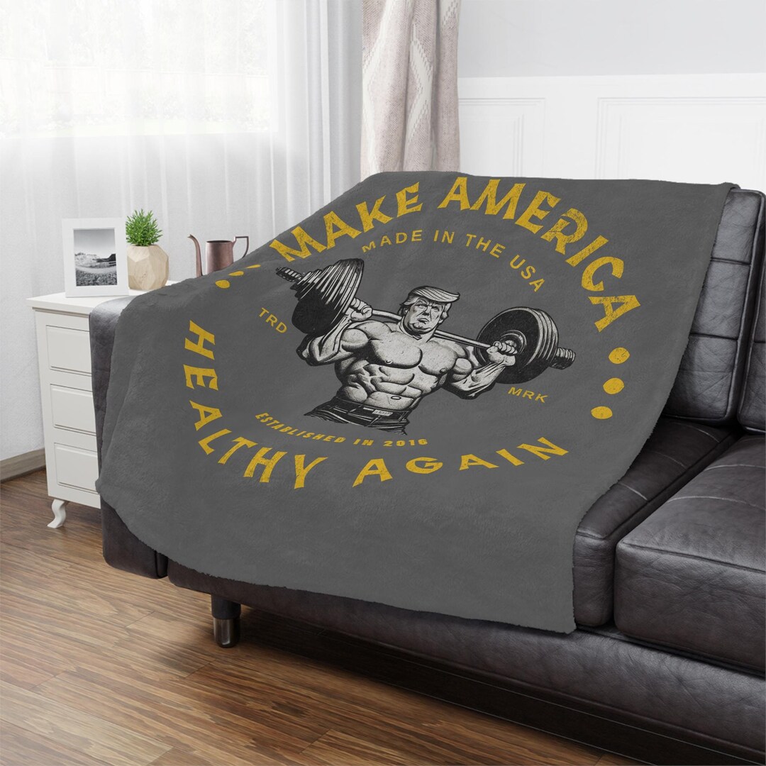 Make America Healthy Again MAHA Fleece Blanket Donald Trump RFK Jr MAGA ...