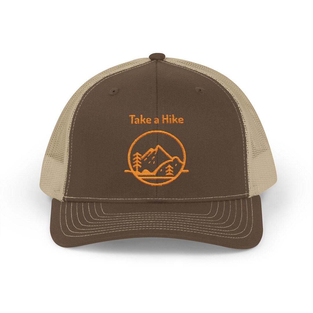 Take a Hike Trucker Hat - Nature Lover Embroidered Cap, Camping ...