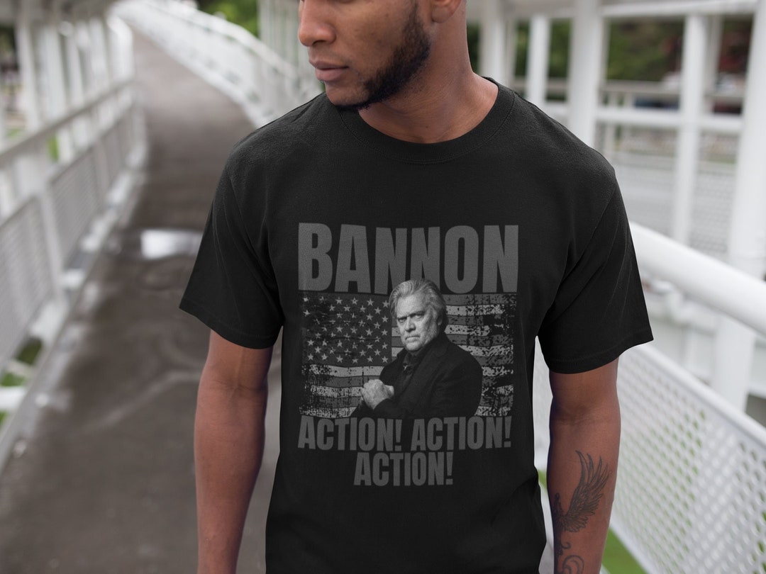 Stand With Steve Bannon Tee Shirt Bannon's War Room Posse Tee Action MAGA T-shirt Prisoner 05635 ...