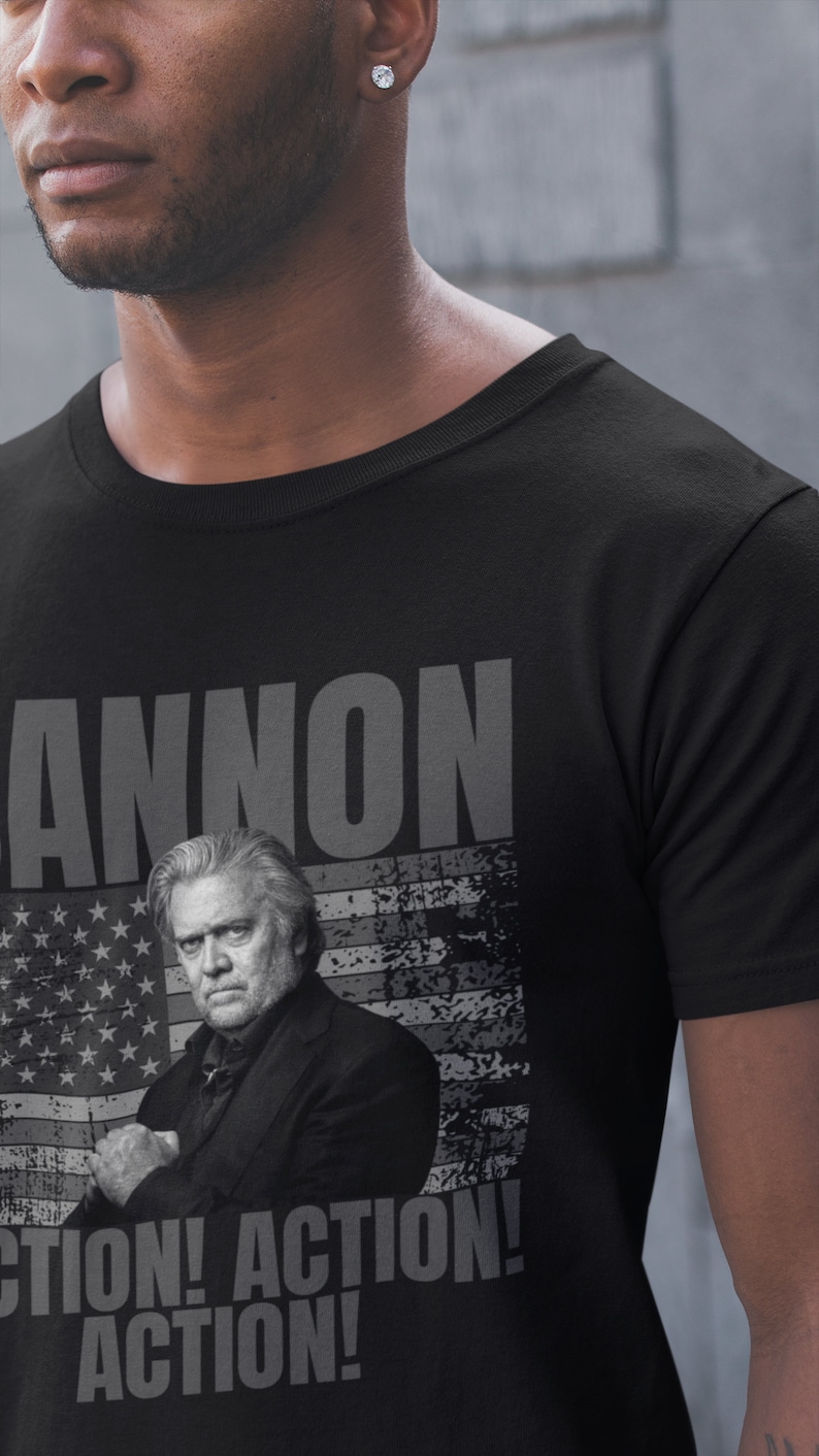 Stand With Steve Bannon Tee Shirt Bannon's War Room Posse Tee Action MAGA T-shirt Prisoner 05635 ...