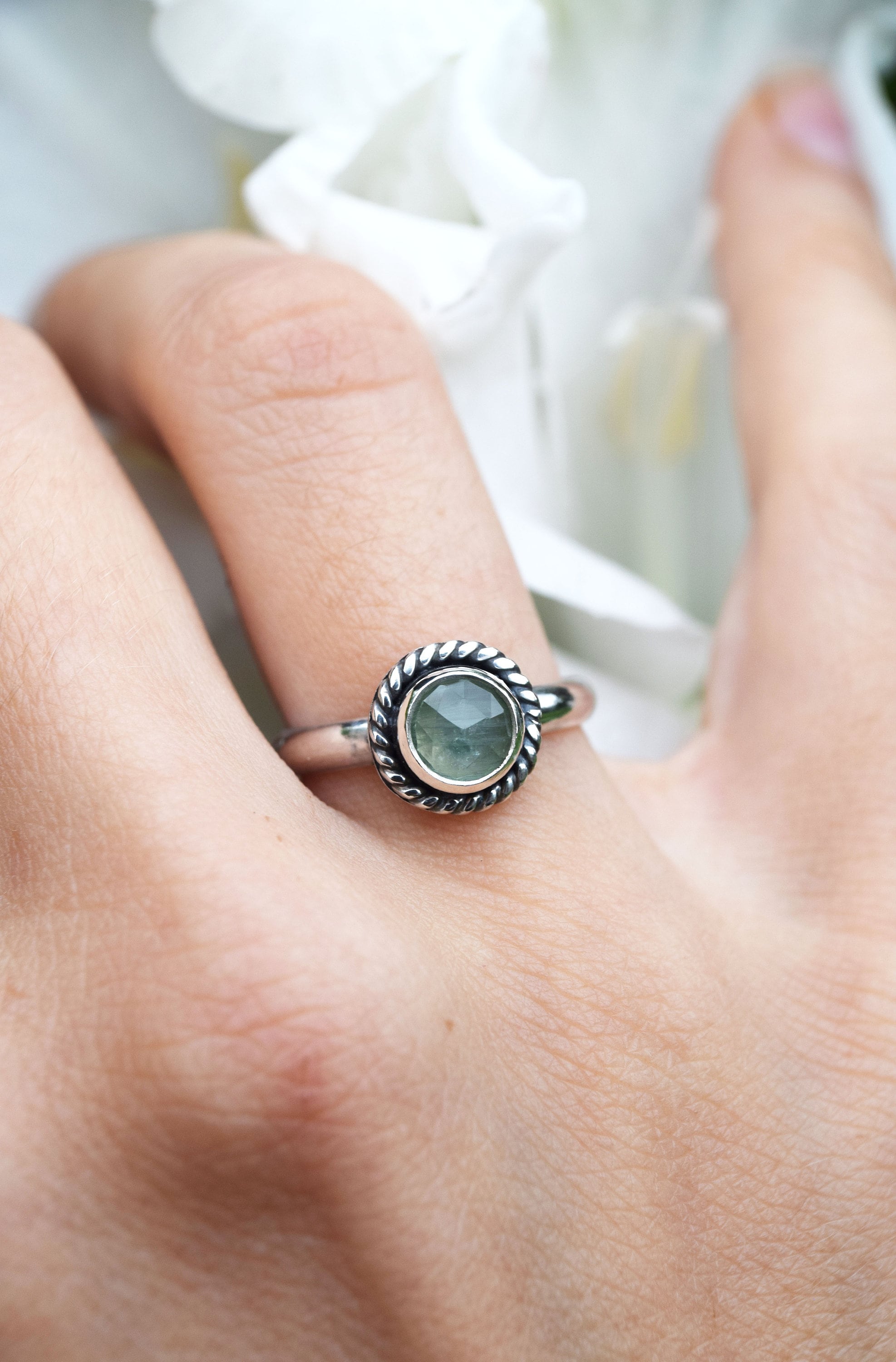 The Little Lasso Stackable Cremation Ring Choose Your Stone .925 ...