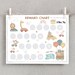 Printable Kids Reward Chart, Toddler Sticker Chart, Kids Prize Chart ...