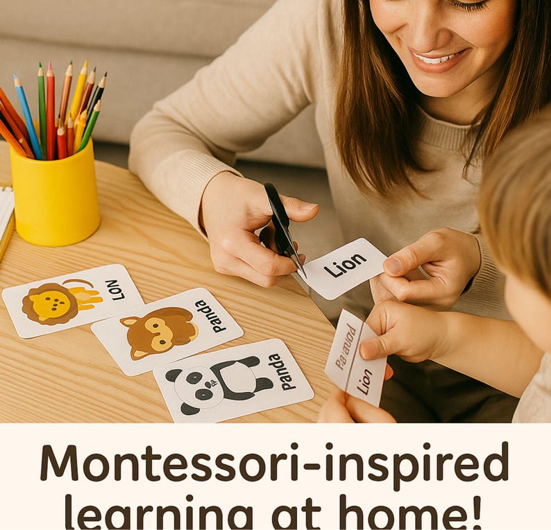 50 French Animal Flashcards for Kids + Pdfs, Poster, Montessori Game ...