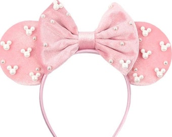 Light Pink Pearl Mouse Ears - Etsy