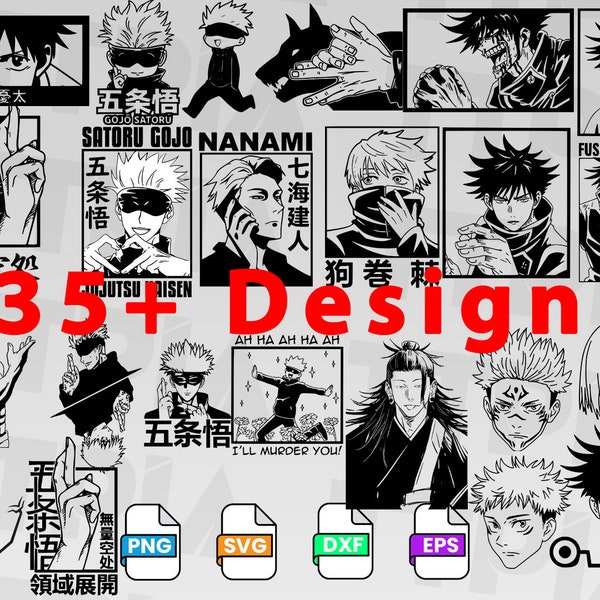 Gojo Satoru Cricut Svg - Etsy