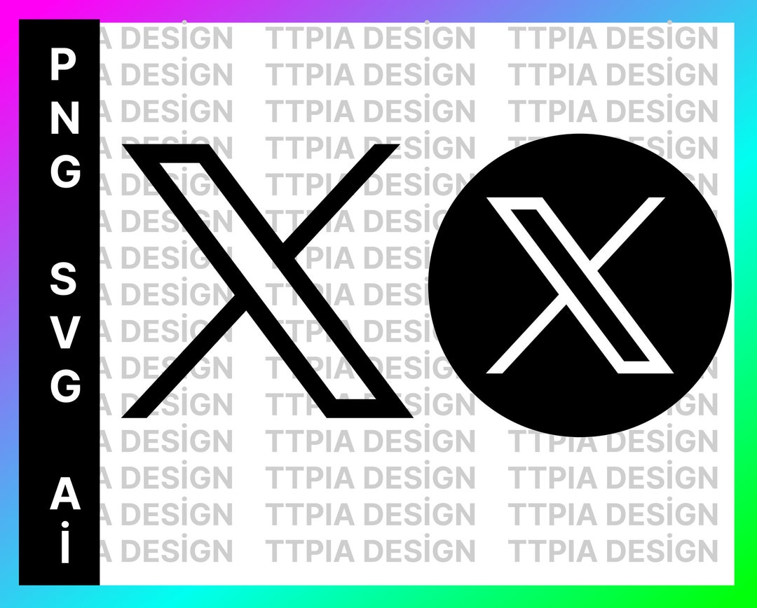 Twitter X SVG Cut File Instant Download Svgtwitter New Logo - Etsy