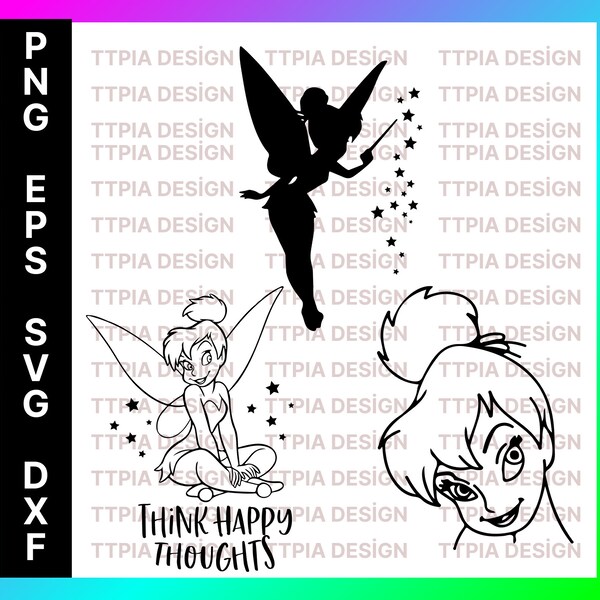 Tinkerbell Svg - Etsy