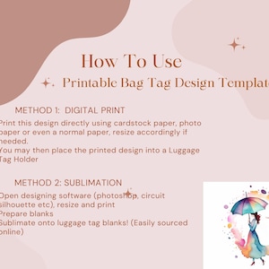 Summer Beach Luggage Tag Clipart Bag Tag Sublimation Design Bundle of 7 ...