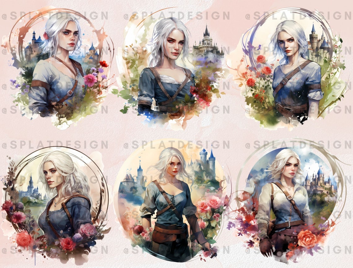 Watercolour Witcher Clipart Bundle, Potion Clipart, Magical Witch ...