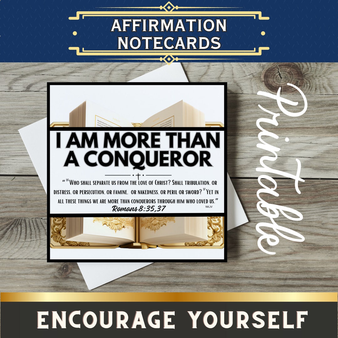 28 Encouraging Affirmation Cards | Bible Verses for Emotions and Doubt ...