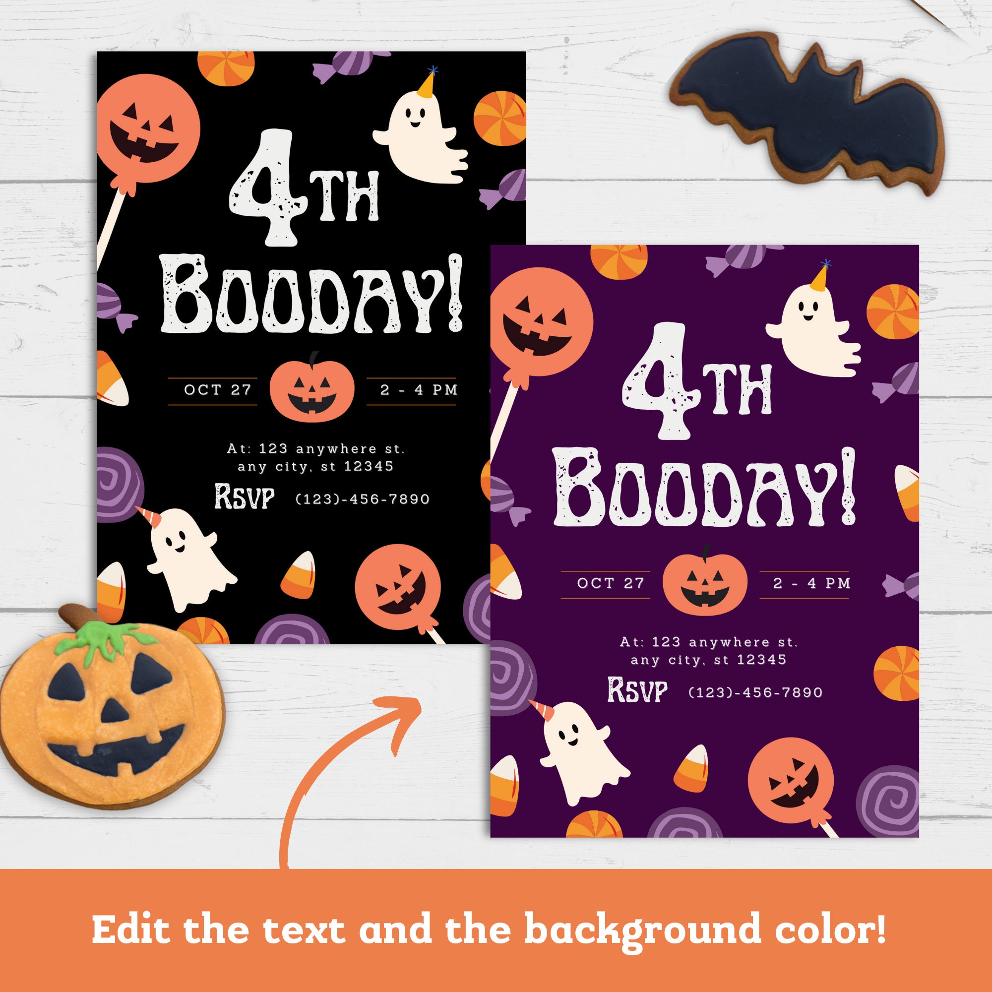 Booday Birthday Invitation and Thank You - Etsy