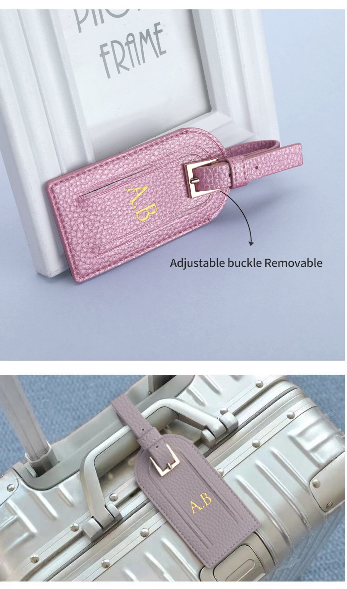 Custom Gold Name Pebble Leather Fashion Bag and Accessories Set ID Card ...