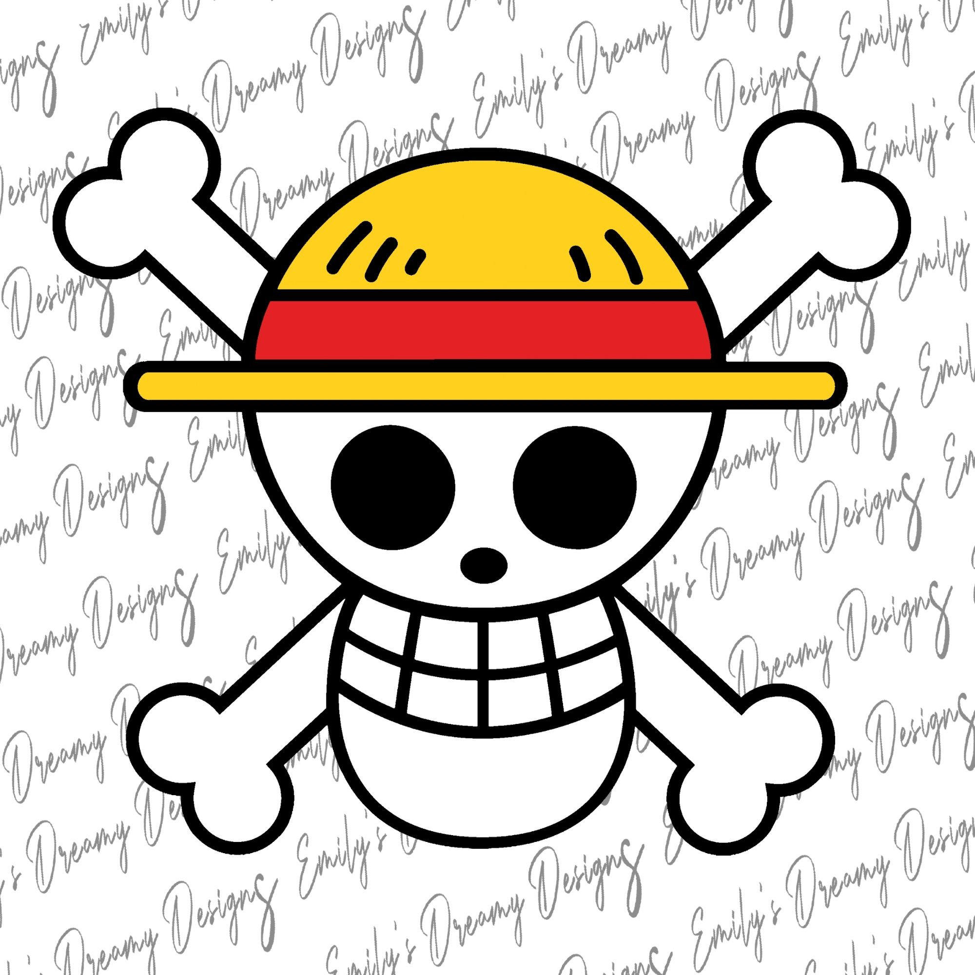 Straw Hat Skull One Piece SVG PNGJPG Monkey D Luffy Pirate - Etsy