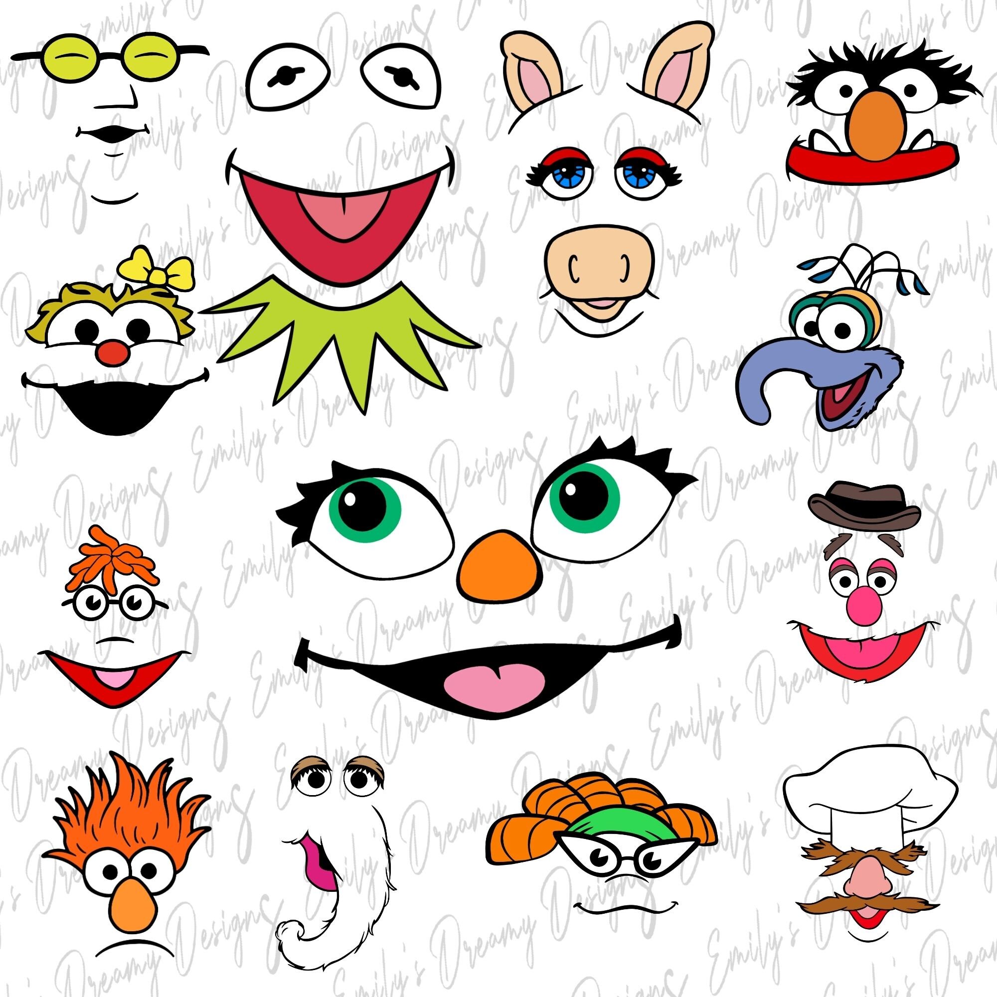 Muppet Faces SVG PNG Bundle Muppet Svg Png Muppet Friends Svg - Etsy ...