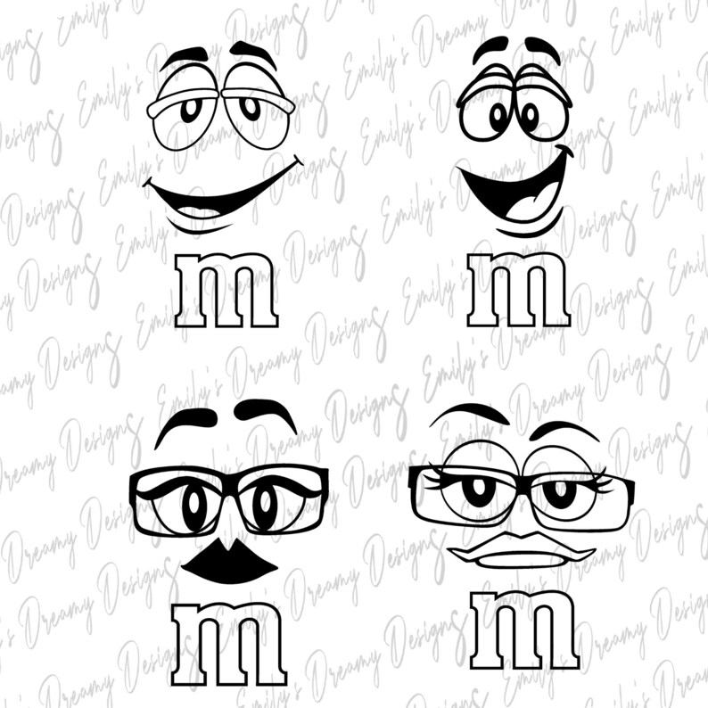 Faces Gestures Mimic SVG PNG Clipart Bundle Cricut Silhouette - Etsy ...