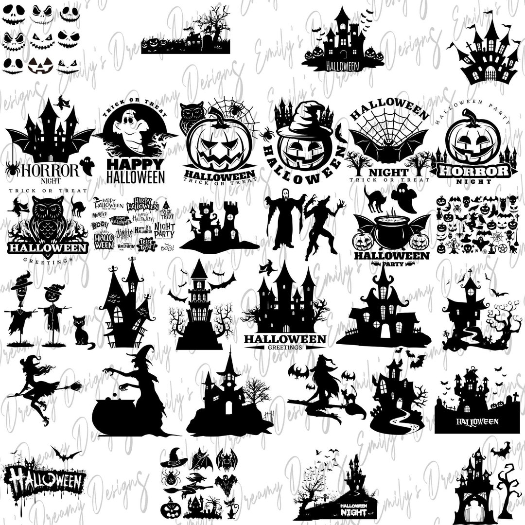 HALLOWEEN SVG Png Bundle HALLOWEEN Clipart Halloween Svg Cut Files for ...