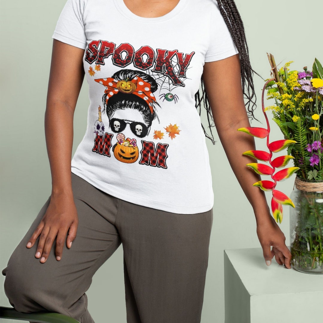 Spooky Mom Halloween Tees and Sweaters Unique Png Sublimation - Etsy