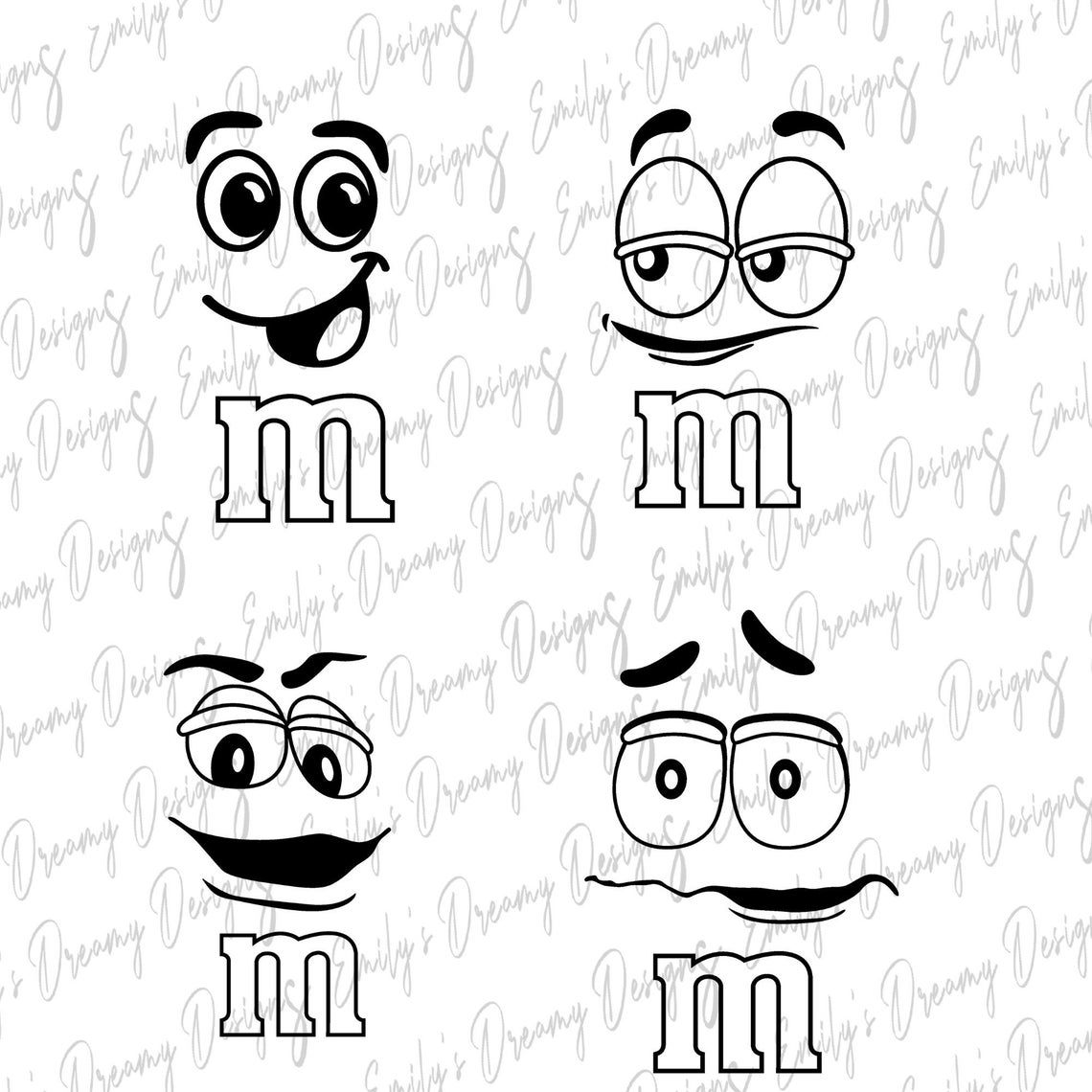 Faces Gestures Mimic SVG PNG Clipart Bundle Cricut Silhouette - Etsy Canada