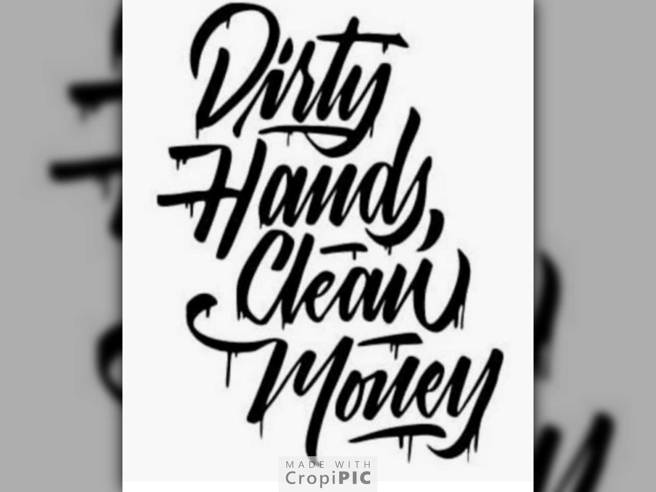 Dirty Hands Clean Money Decal - Etsy