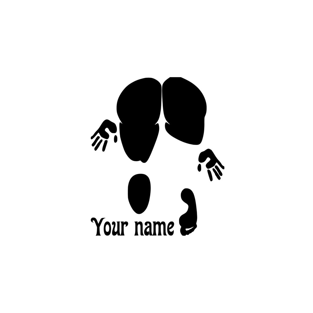 Butt Decal / Body Painting / Name Decal - Etsy