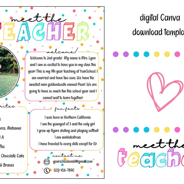 Middle School Meet the Teacher - Etsy