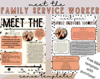 Meet the Counselor: Canva Template instant Download editable - Etsy