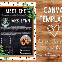 Meet the Counselor | School Counseling Editable Template | Slideshow ...