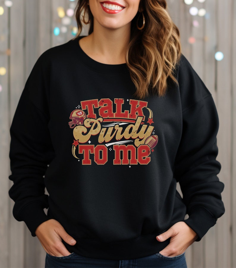 Talk Purdy to Me, Brock Purdy, 49ers, San Francisco, Football Sweater ...