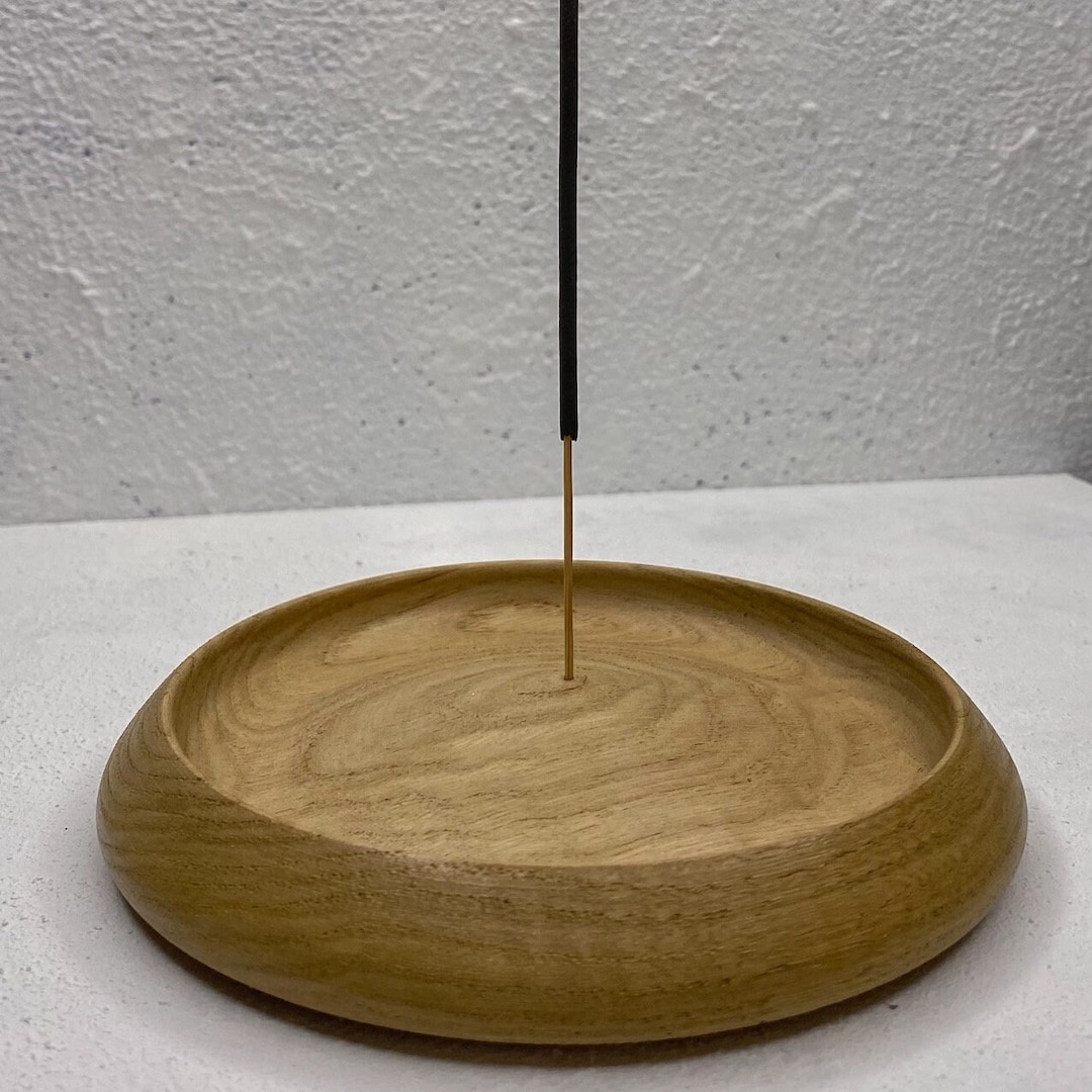Incense Holder for Sticks | Chestnut Wooden Incense Burner | Incense ...