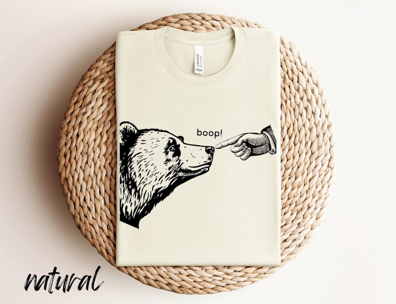 Funny Boop the Bear T-shirt, Grizzly Bear T-shirt, Poke the Grizzly ...