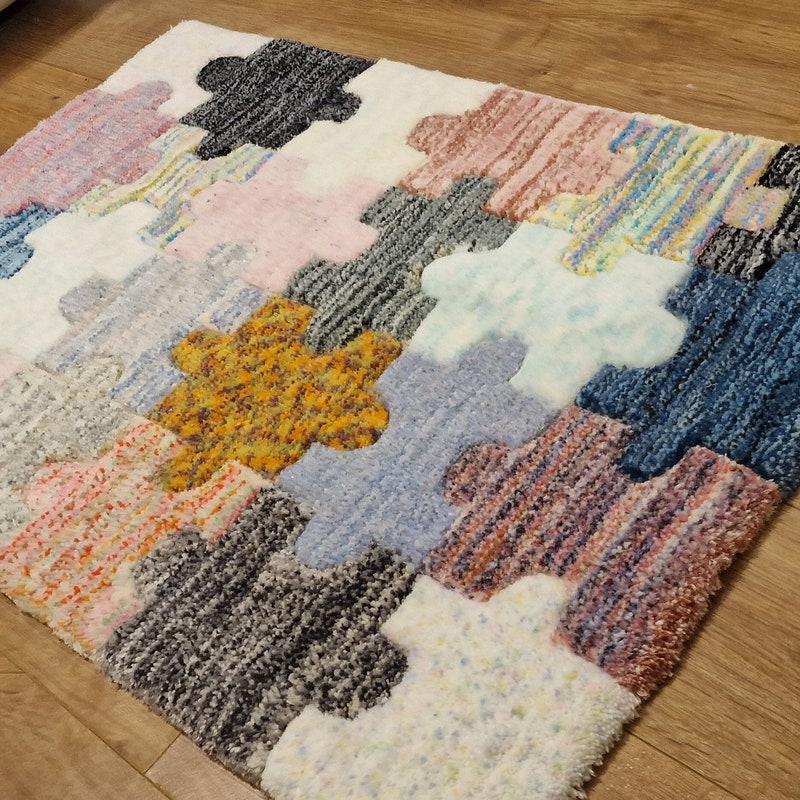 Puzzle Rug - Etsy