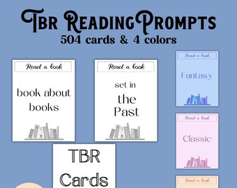 TBR Game, Printable Reading Prompts Cards, What to Read Next, PDF ...