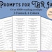 TBR Jar Printable Reading Prompts for Booklover Challenge What to Read ...