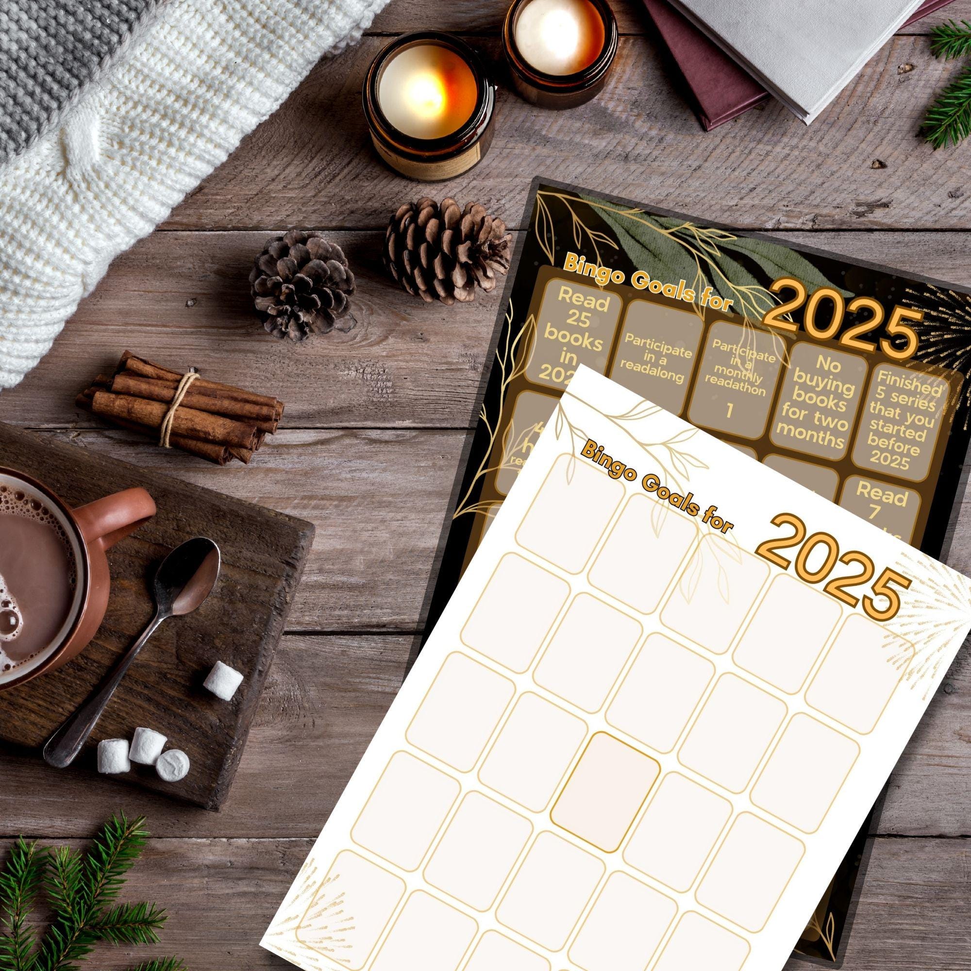 2025 Book Bingo Bundle – 8 Unique Bingo Printables for a Year of ...