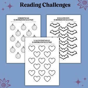 Printable Reading Challenges for Booklover Gift TBR Challenge What to ...