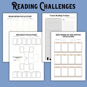 Printable Reading Challenges for Booklover Gift TBR Challenge What to ...