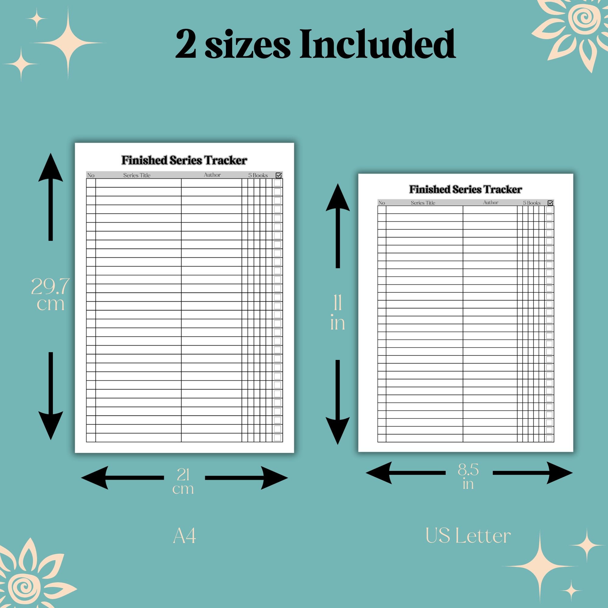 Series Tracker With Series and Book Ratings for Booklover Gift for ...