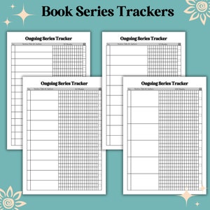 Series Tracker With Series and Book Ratings for Booklover Gift for ...
