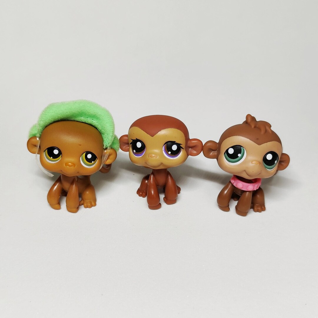 PICK Monkeys 2 LPS Littlest Pet Shop Hasbro Red Magnet Chimpanzee Pet ...