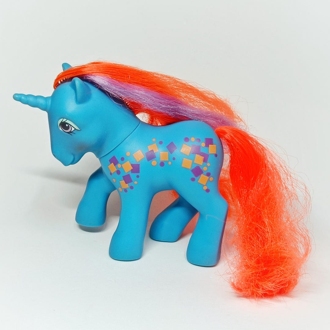 Rockin Beat Tunefull My Little Pony G1 Hasbro Blue Unicorn - Etsy
