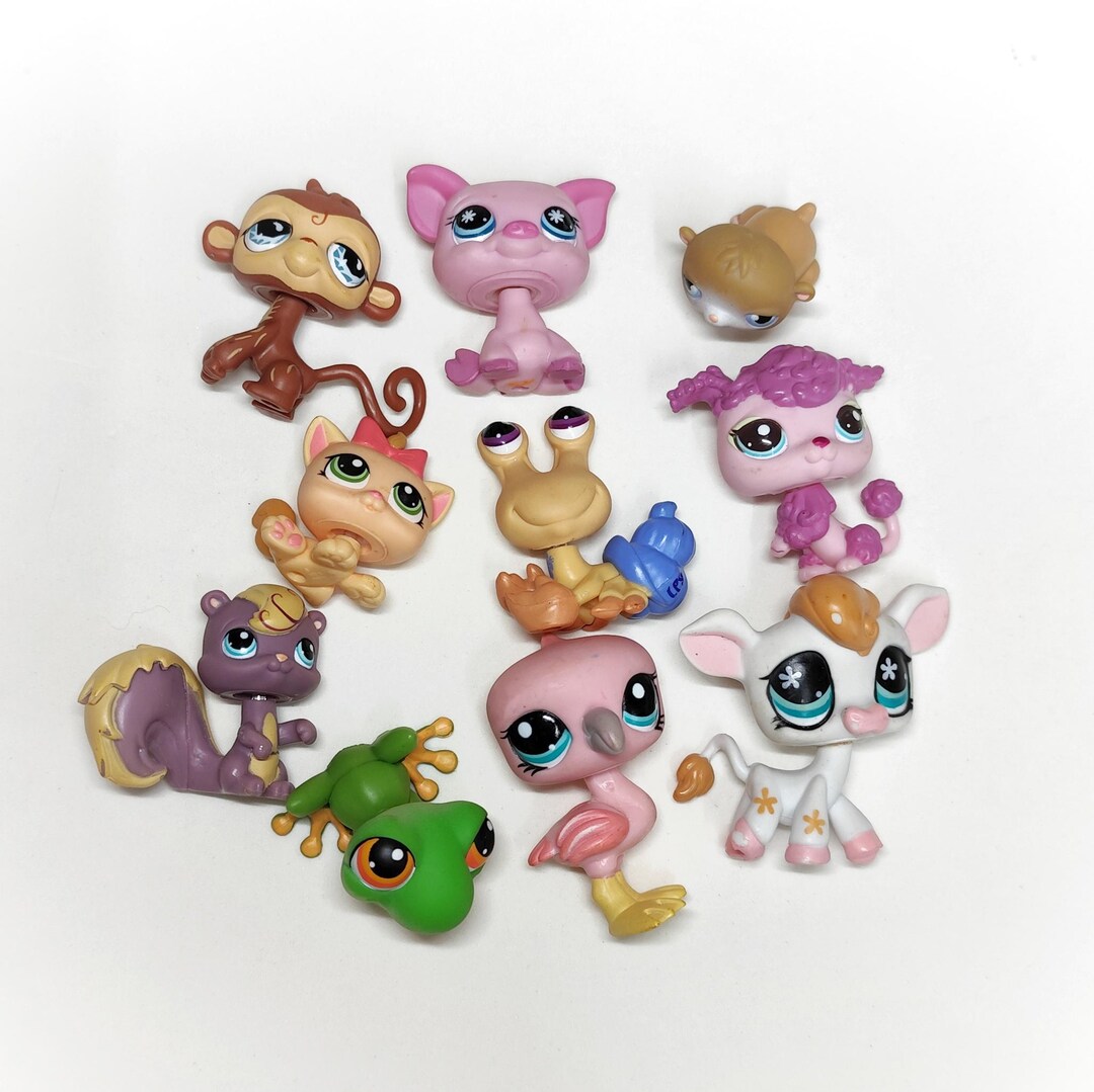 LPS Lot #1 10 Pcs Littlest Pet Shop - Hasbro Bundle - Etsy