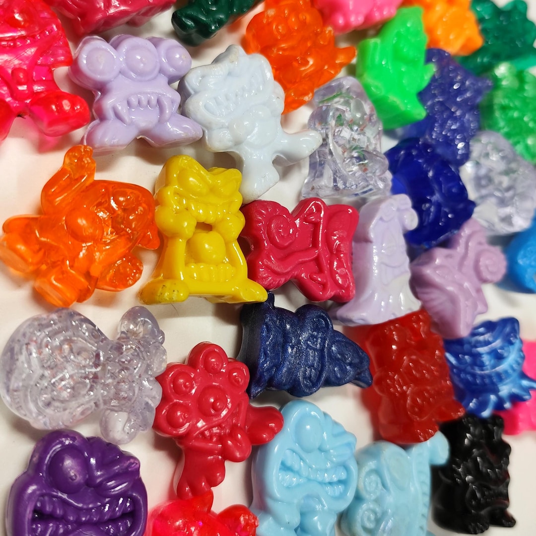 15 Pcs RANDOM Lot Gogos 90s/00s Crazy Bones Mixed Translucent Glitter ...