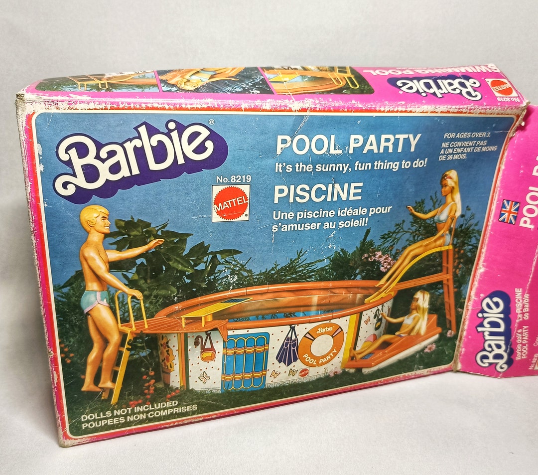 Barbie Pool Party Vintage Playset 1980 Mattel - Etsy