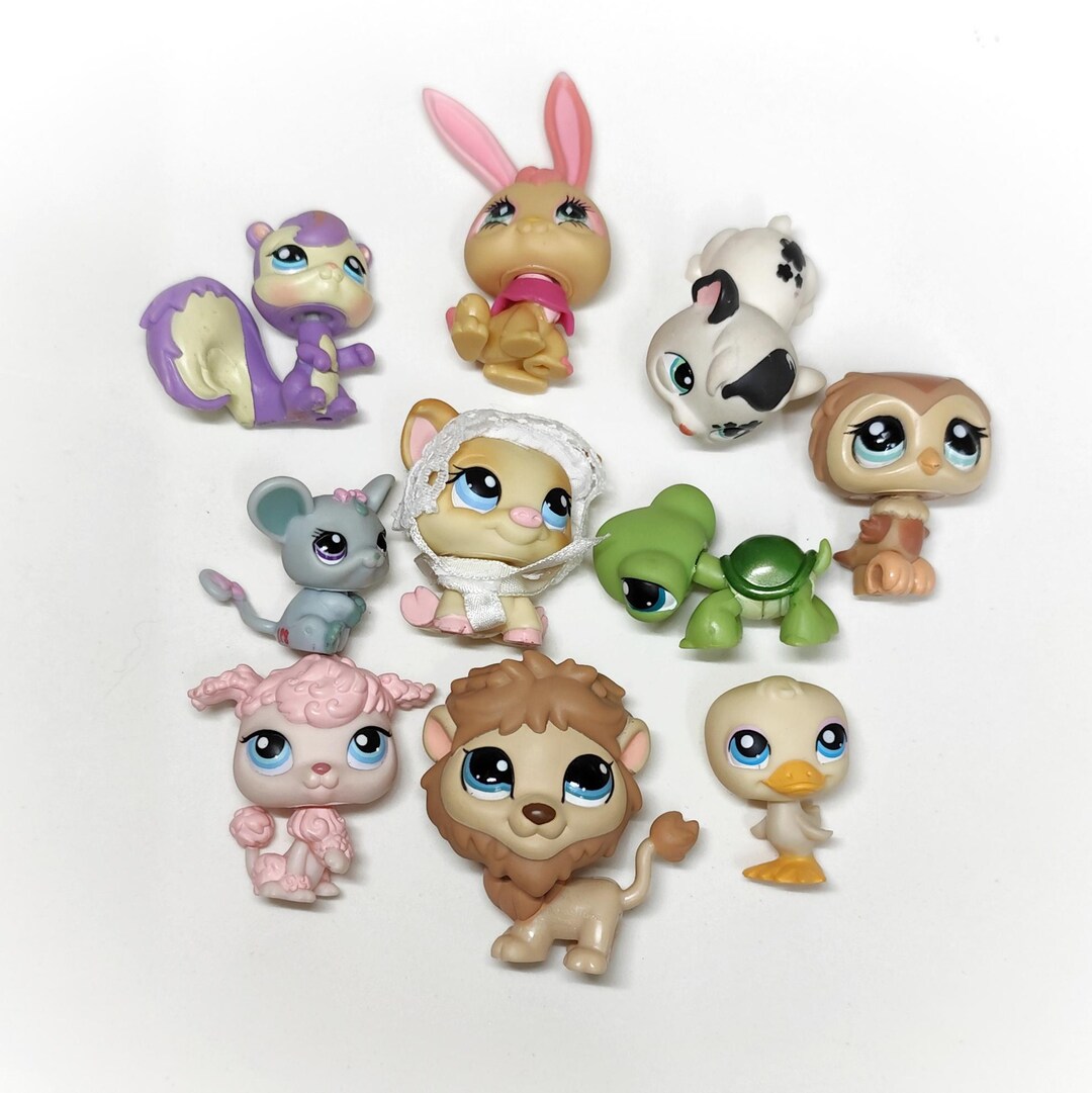 LPS Lot #3 10 Pcs Littlest Pet Shop - Hasbro Bundle - Etsy