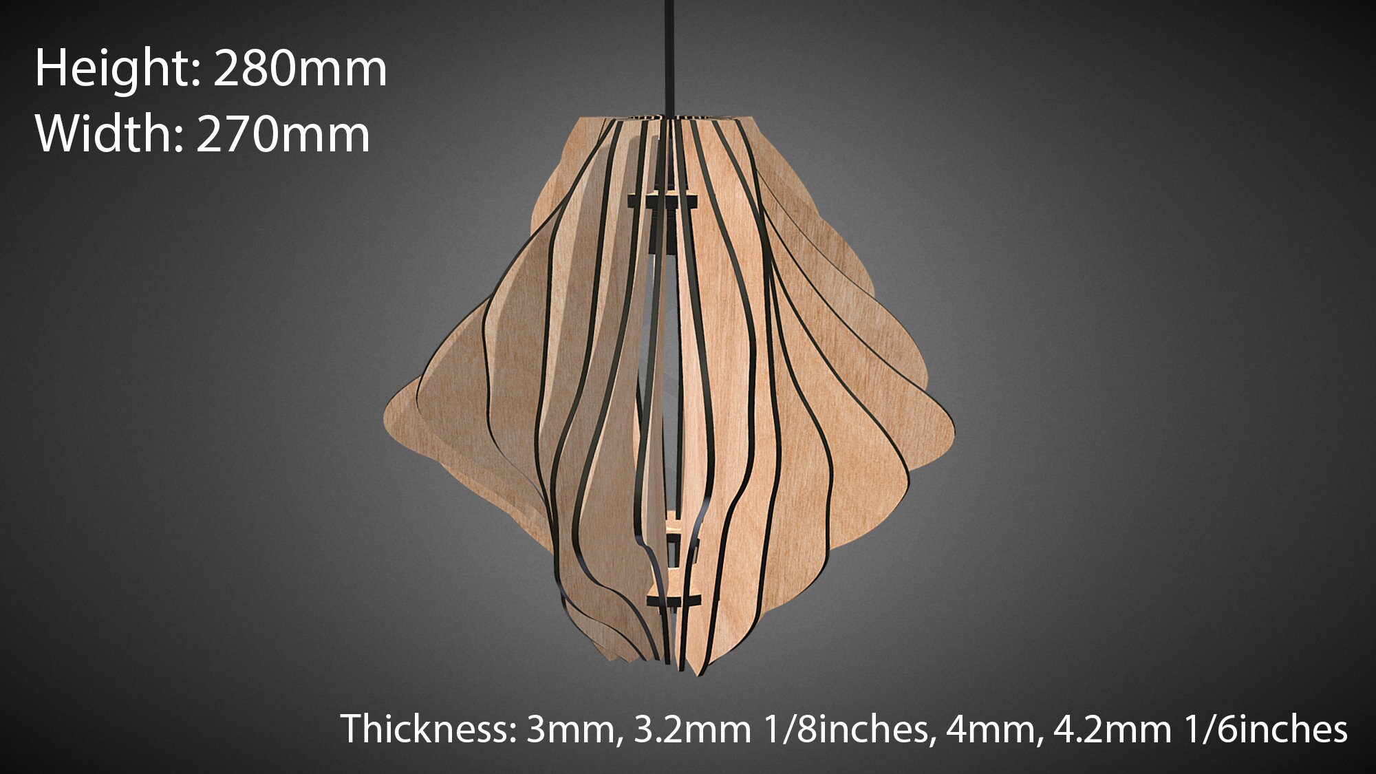 Unique Twist Lamp Design CNC File for Wood Plate - Etsy