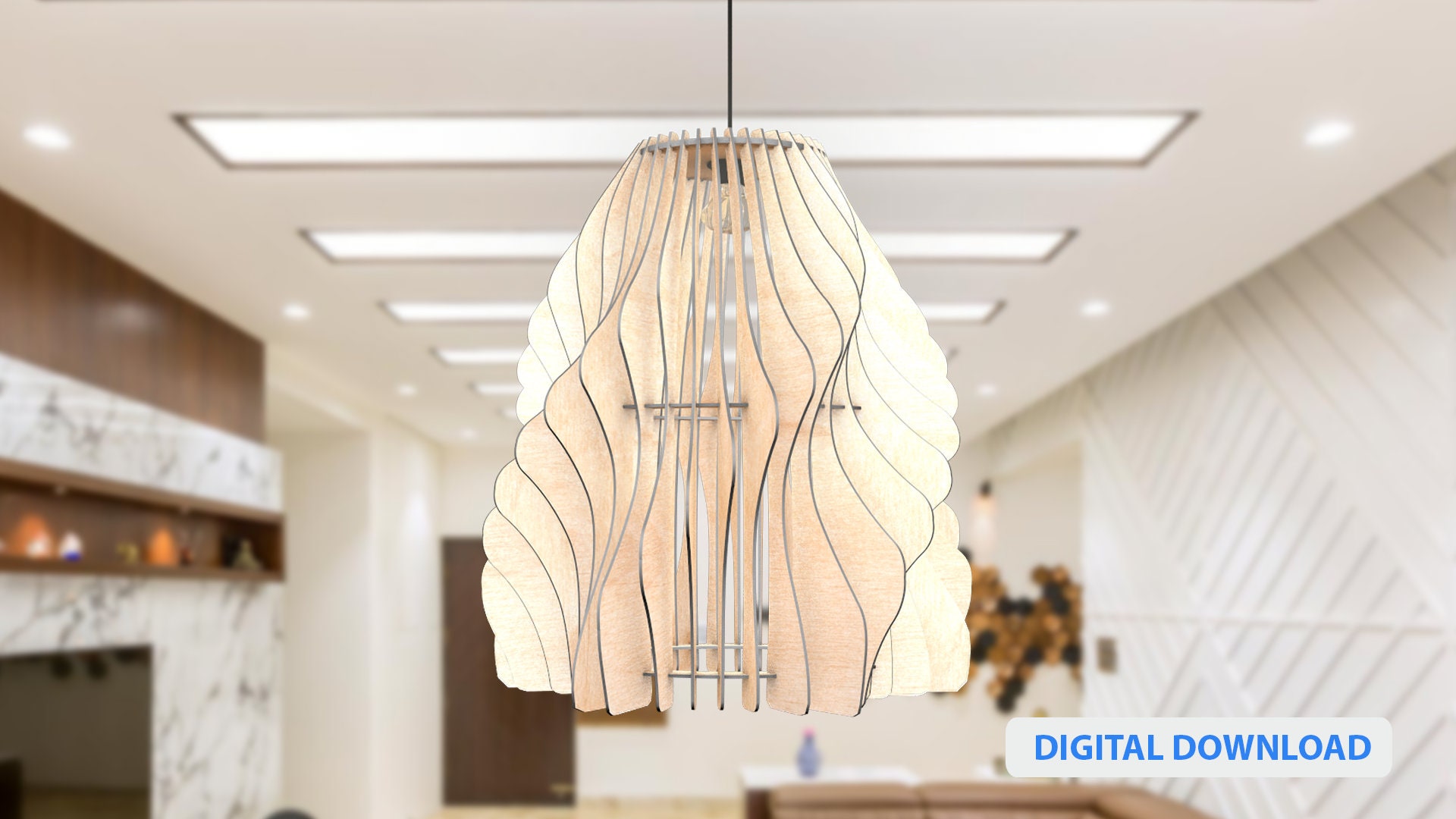 HEX36 Wood Lamp - CNC Digital Files - Etsy