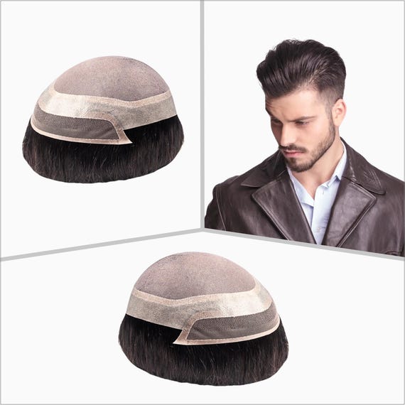Artello FRONT LACE Smart Hair Patch for Men Smooth Frontline Hair Wig in 100 Natural Human Hair Frontal Hairline for Real Looks Etsy
