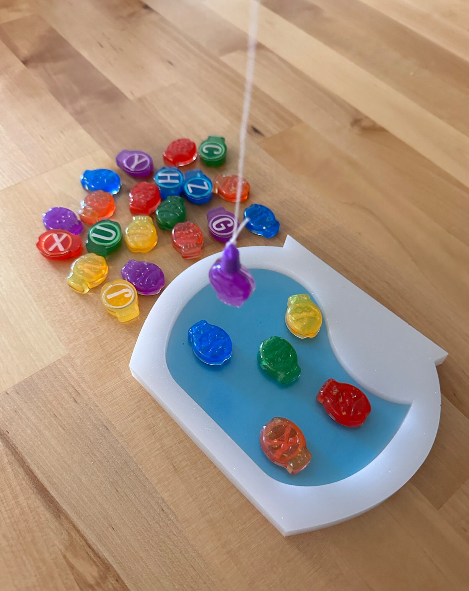 Magnetic Alphabet Fish | Rainbow Color Sorting Trays | Sensory Resin ...