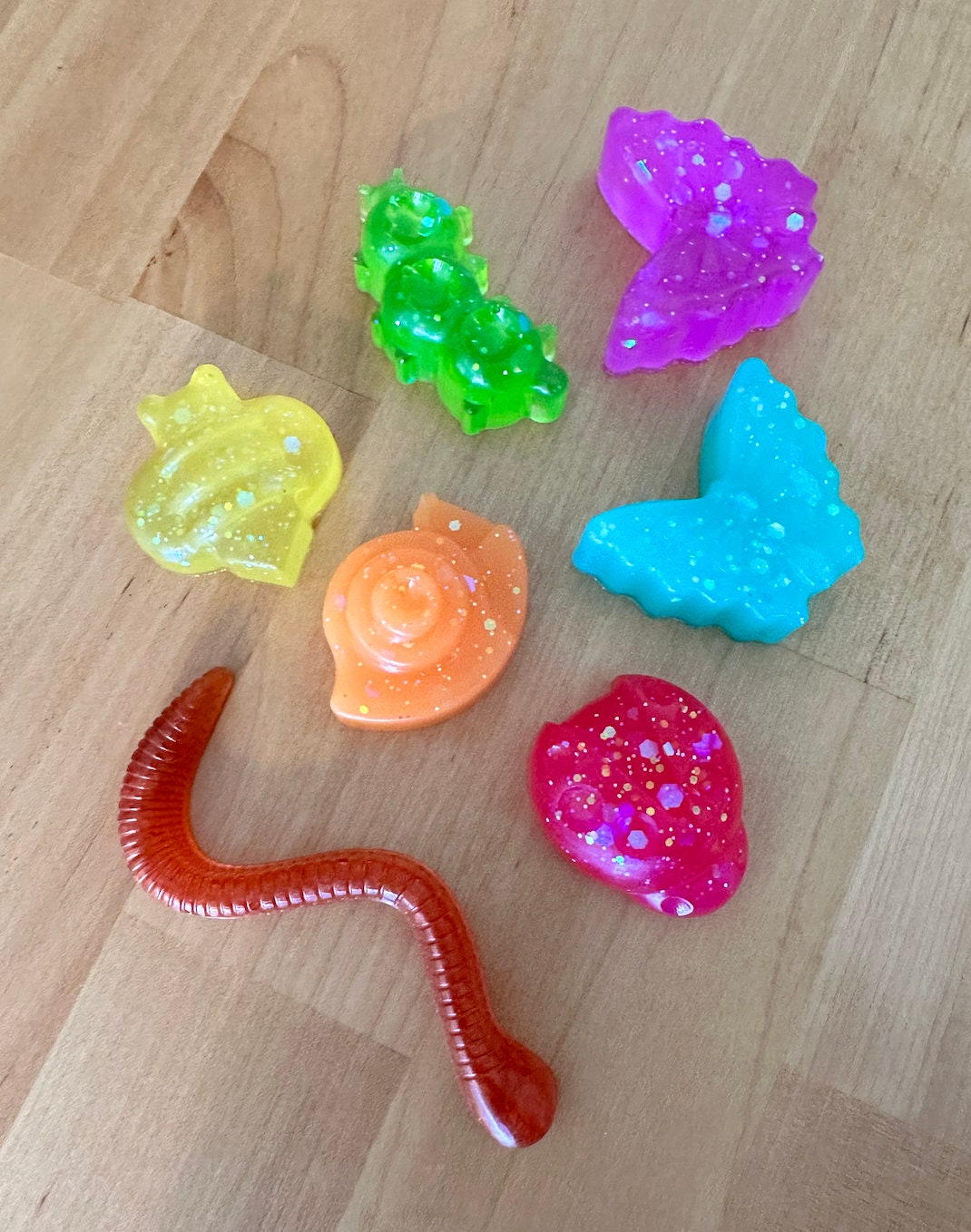 Spring Glitter Bug Loose Parts Play | Sensory Resin Loose Parts ...