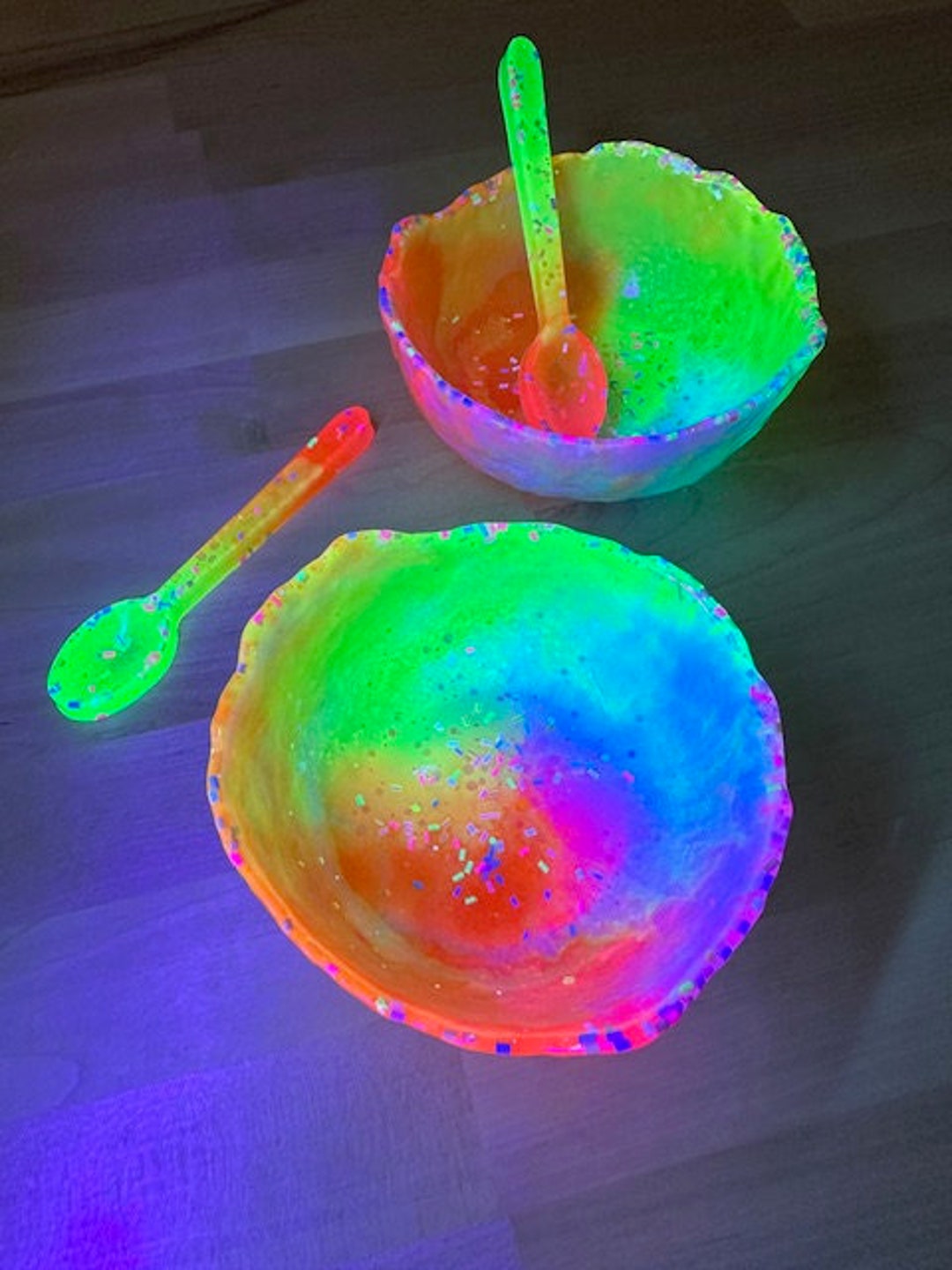 Neon Glow Rainbow Bowl | Rainbow Potion Bowl | Sensory Loose Parts ...